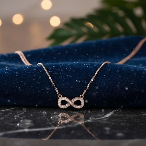 Infinity Pendant Chain - Rose Gold | Fashion Jewelry | HAGIDY